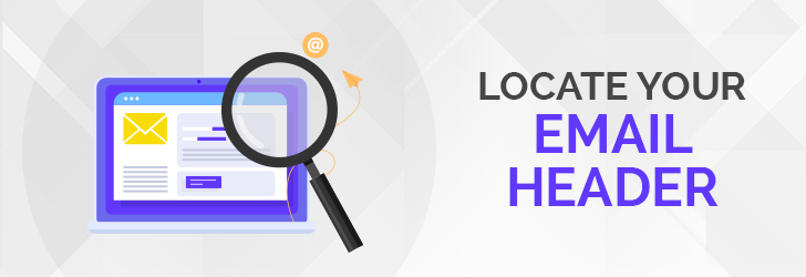 How to locate your email header?